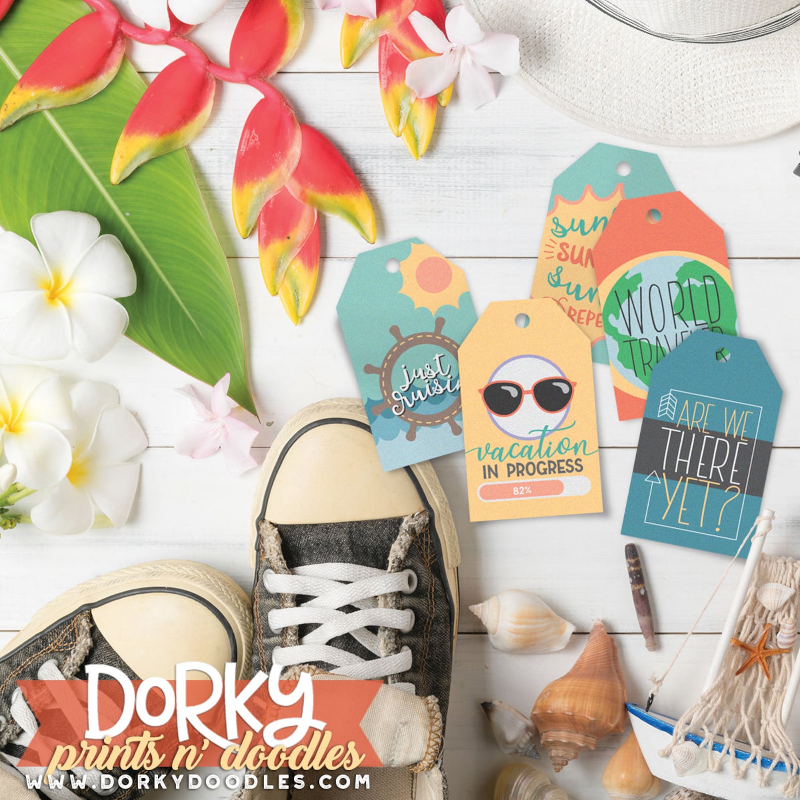 Travel Tags Clipart personal and Limited Commercial Use - Etsy