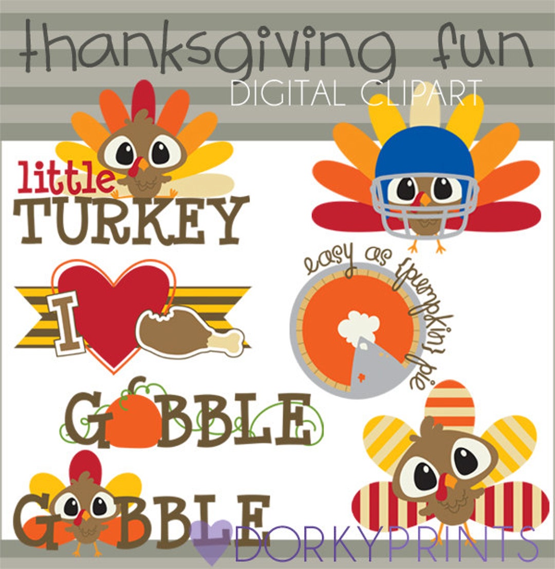 Thanksgiving Clipart -personal and Limited Commercial Use- Turkey ...