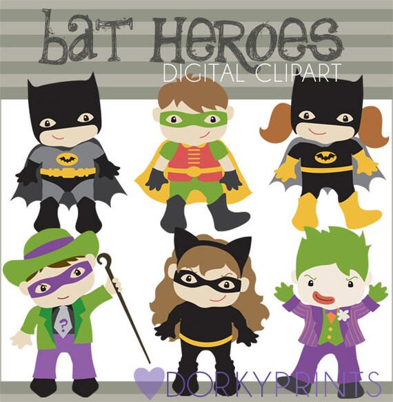 Individual Super Hero Clip Art