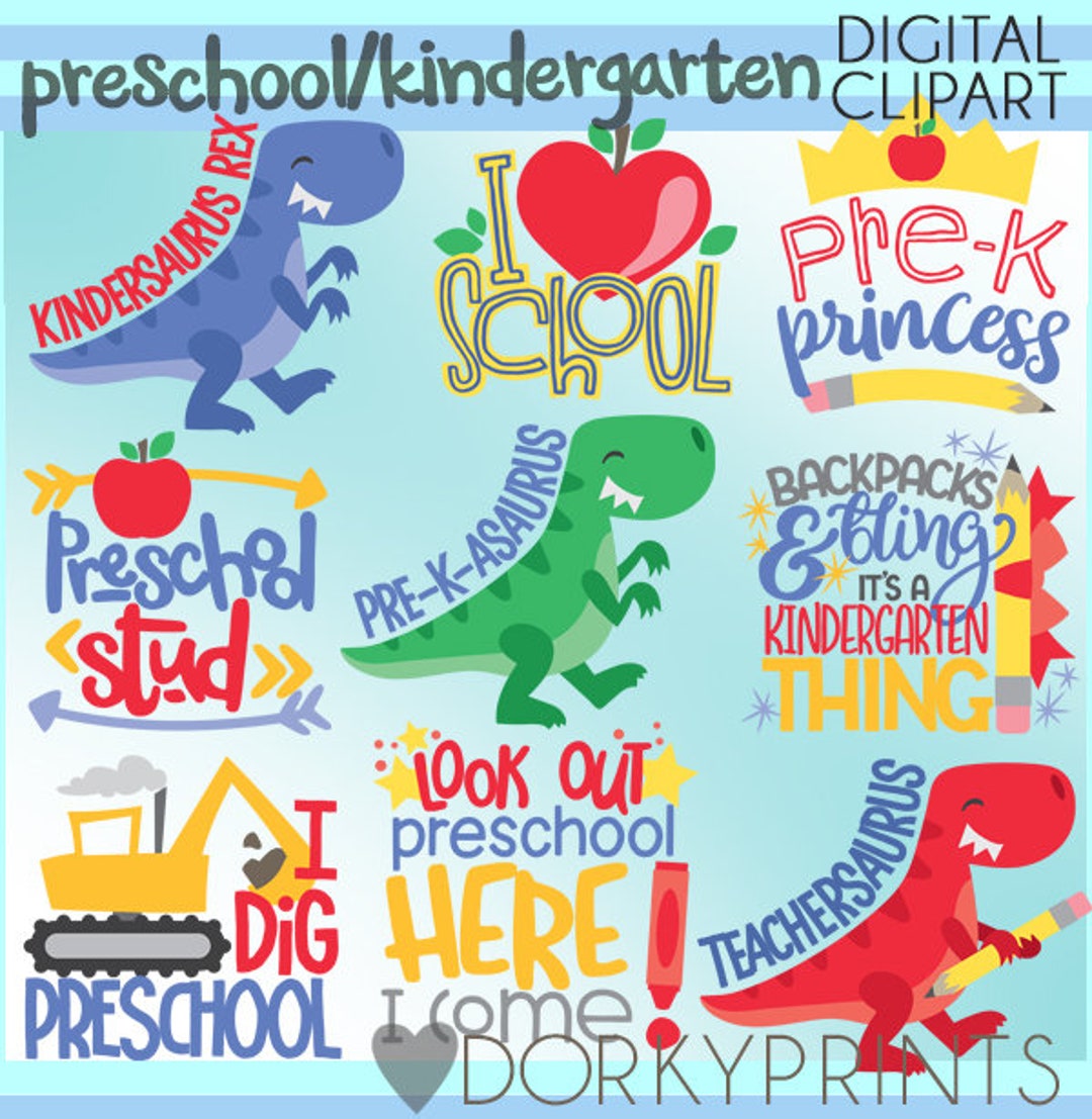 Preschool and Kindergarten Clipart -personal and Limited Commercial Use ...