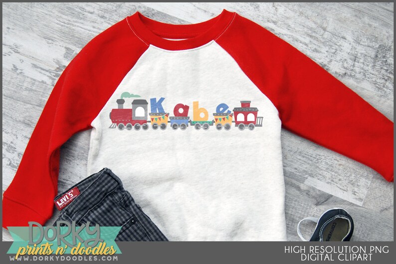 Train Alphabet Clipart PNG Art Instant Download Numbers - Etsy