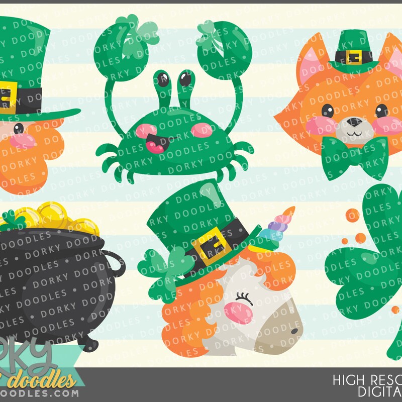 St Patricks Clip Art - Etsy