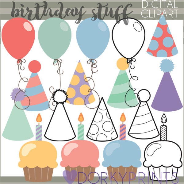 Birthday Clip Art - Etsy