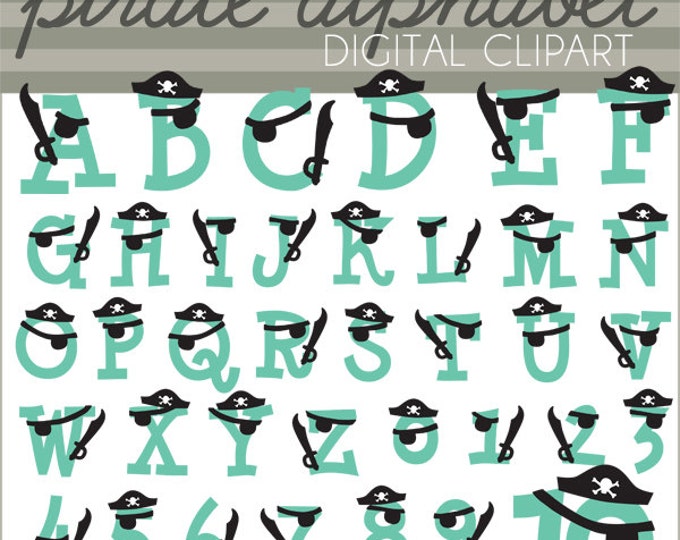 Nautical Alphabet Clipart -personal and Limited Commercial Use- Fun ...