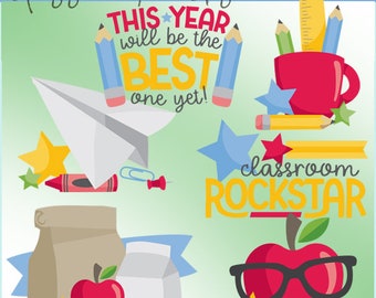 School Labels Clipart personal and Limited Commercial Use | Etsy