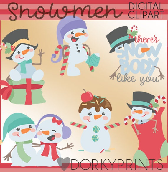 Silly Snowman Clipart
