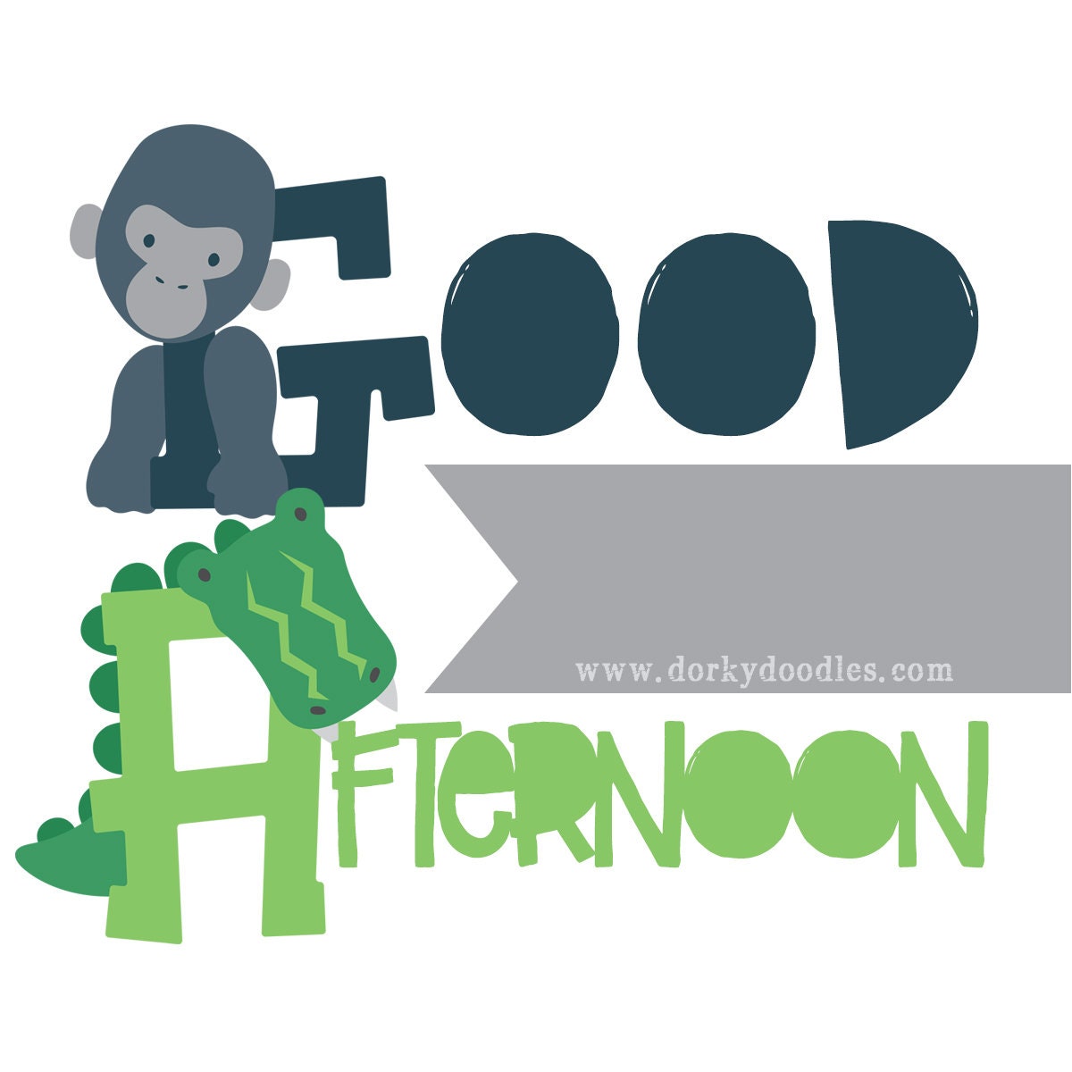 Jungle Animals Alphabet Clipart personal and Limited | Etsy