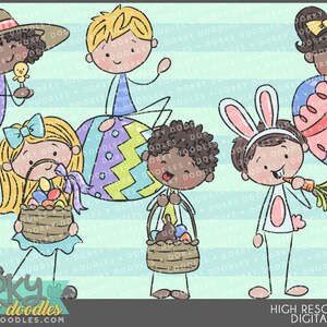 Easter Stick Kids Clipart -personal and Limited Commercial Use- Fun ...