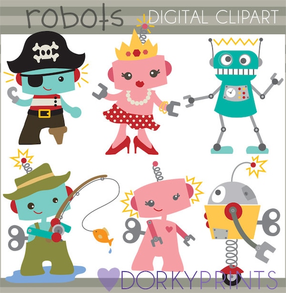 Girl Robot Clipart
