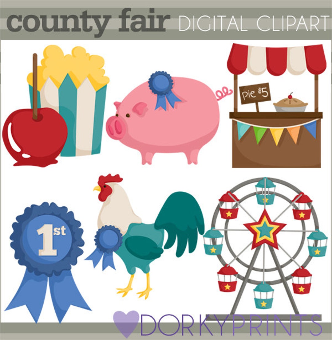 County Fair Clipart -personal and Limited Commercial Use- Blue Ribbon ...