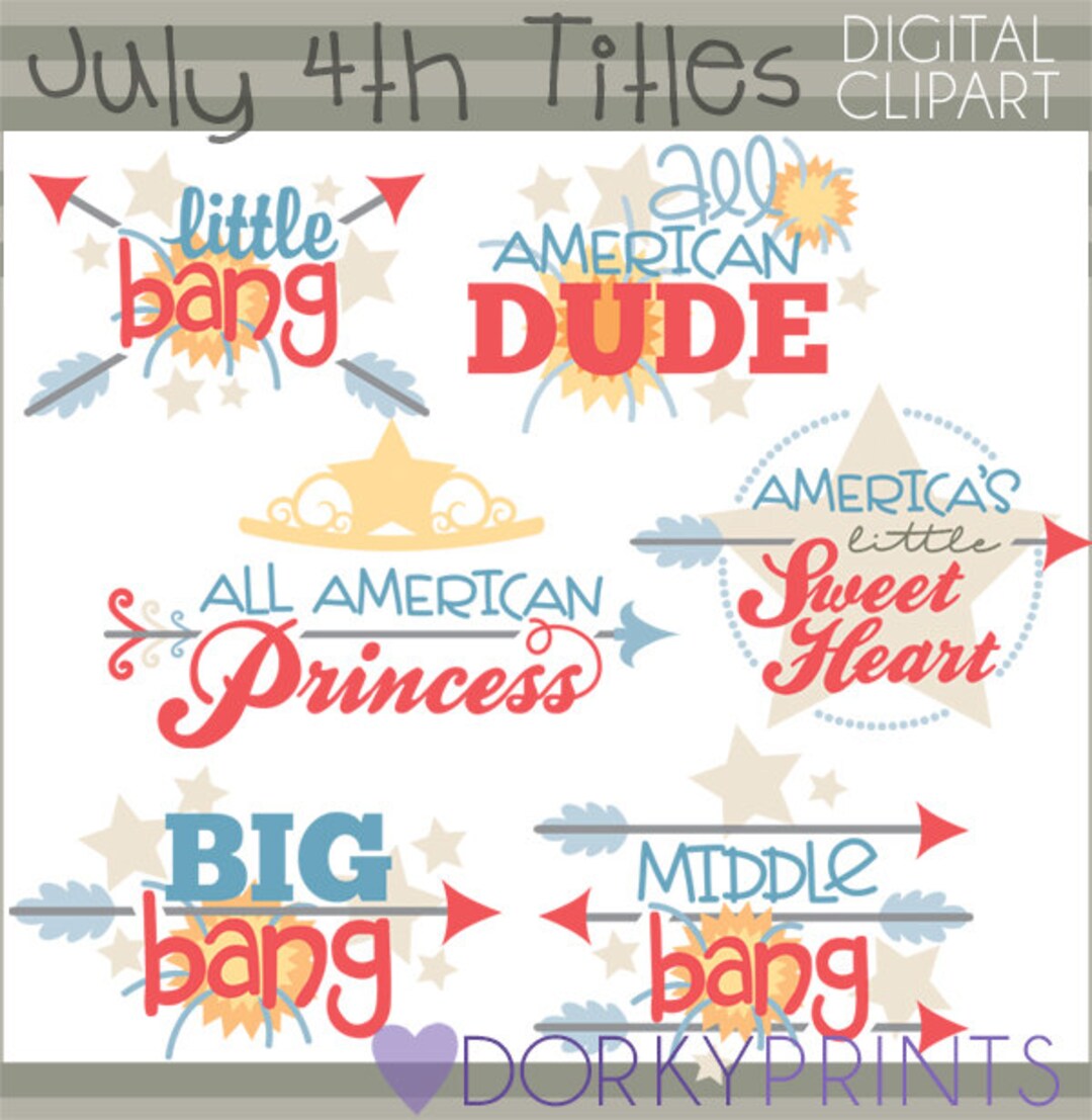 4th of July Arrow Clipart -personal and Limited Commercial Use- Red ...