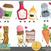 Food Pairs Clip Art -personal and Limited Commercial Use- Cute Love or ...