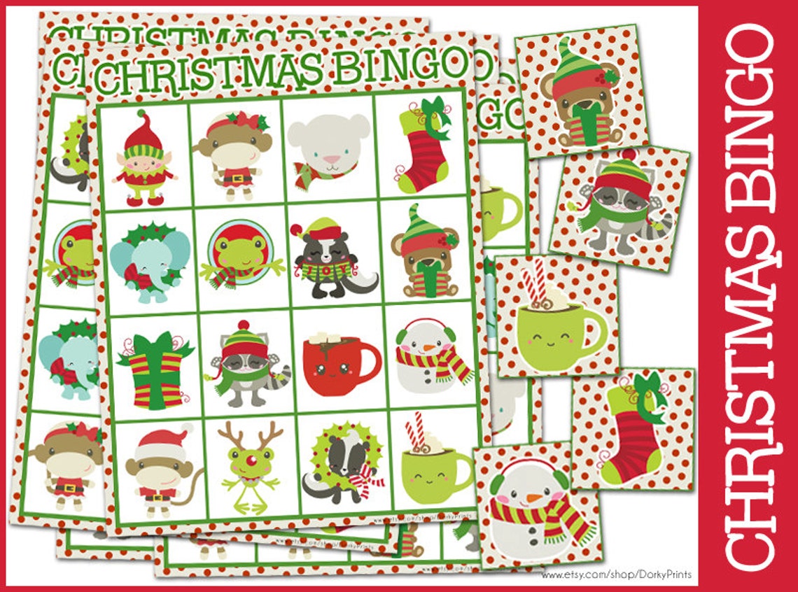 Christmas Bingo Game Printable -preschool and Kindergarten Bingo ...
