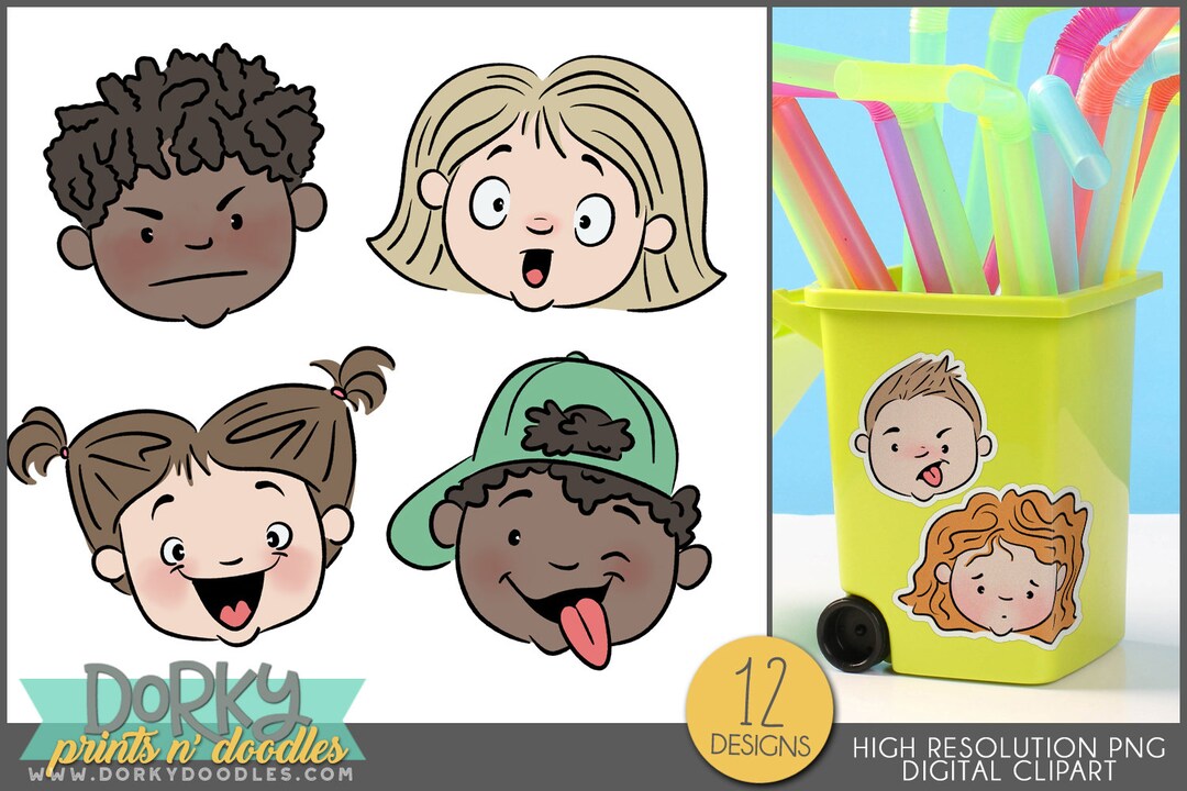 Kids Emotions PNG Clipart - Cute Feelings Art in Bright Colors for ...