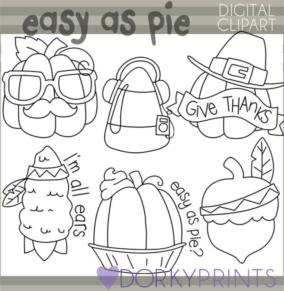 Thanksgiving Clipart -personal and Limited Commercial Use- Fall ...