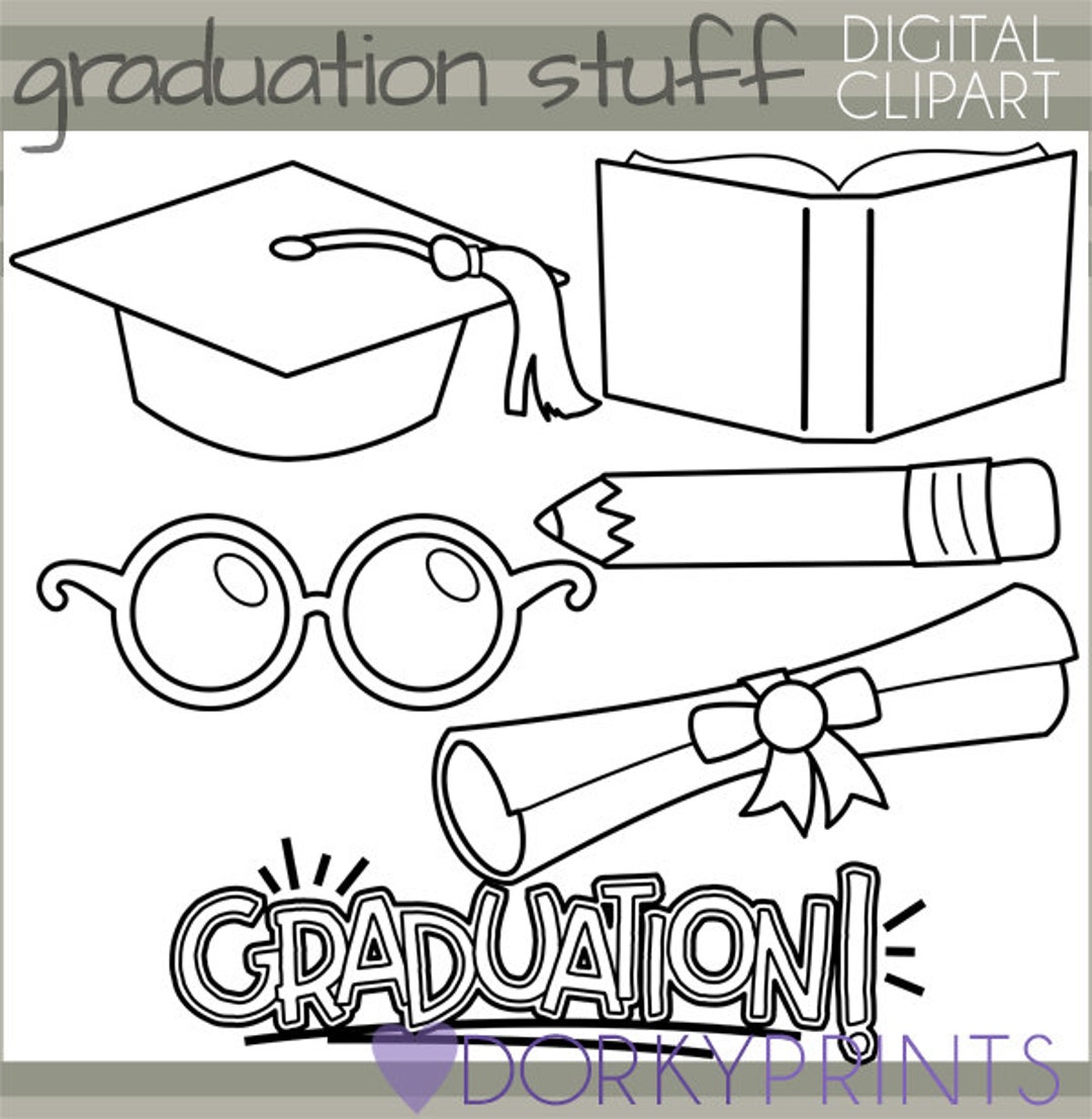 Graduation Clipart -personal and Limited Commercial Use- School and ...