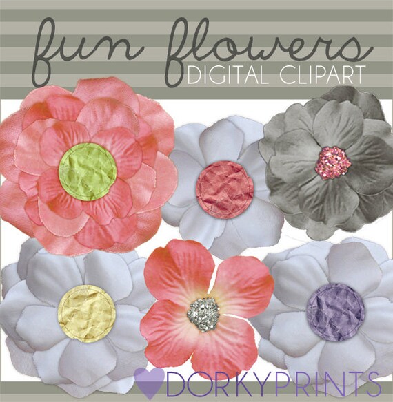 Flowers Clipart Set personal and Limited Commercial Use | Etsy