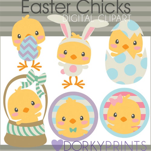 Easter Basket Clipart Set personal and Limited Commercial - Etsy