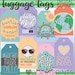 Travel Tags Clipart -personal and Limited Commercial Use- Funny Luggage ...