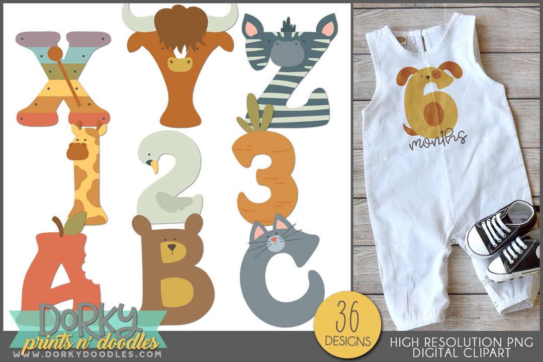 Cute Alphabet Clipart -personal and Limited Commercial Use- Fun Letters ...