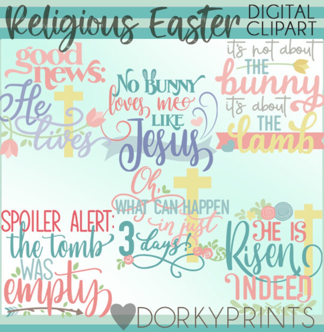 Easter Clipart Religious Titles -personal and Limited Commercial Use ...