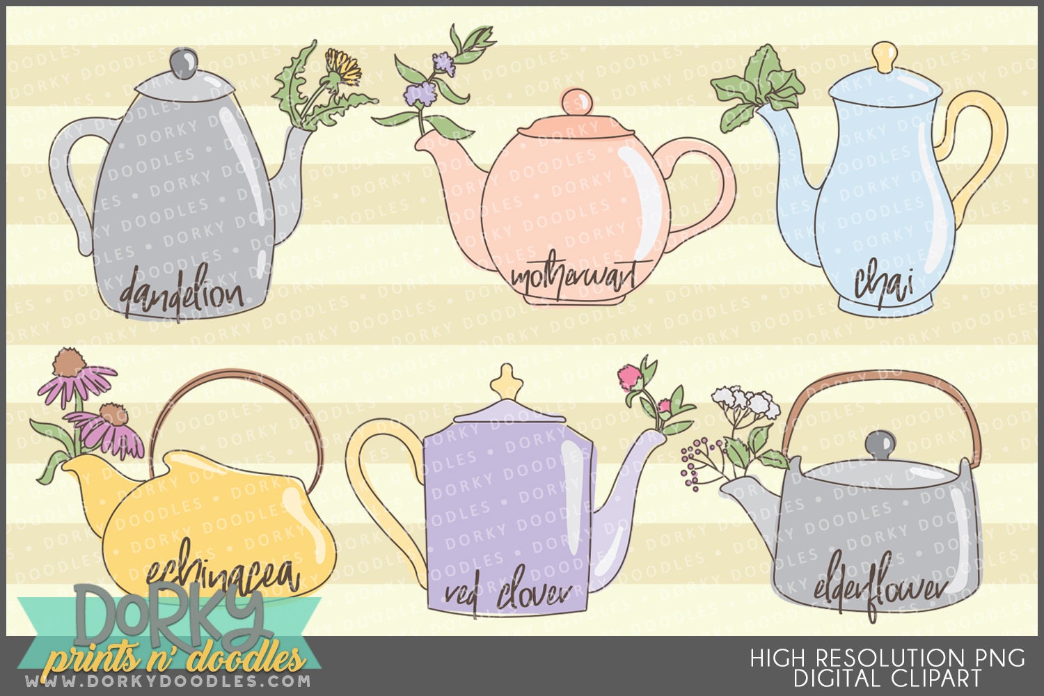 Cute Teapot Clipart