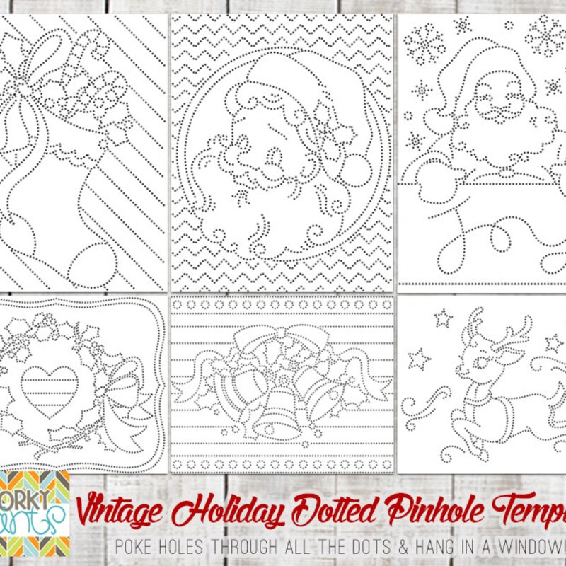 Christmas Pin Poking - Etsy