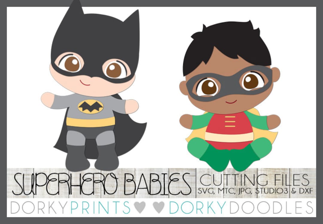 Super Hero Cuttable Files, Baby Heroes - Svg, Mtc, Jpg, Studio 3, and ...