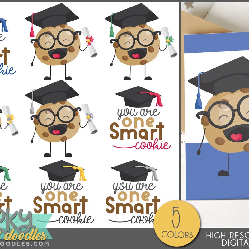 Smart Cookie Clipart - Etsy