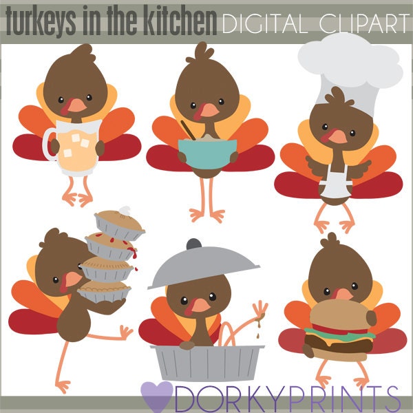 Turkey Clipart - Etsy