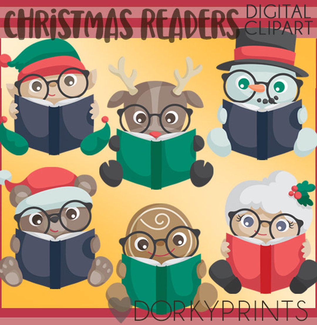 Christmas Readers Clipart -personal and Limited Commercial Use- Elf ...