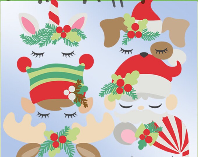 Christmas Toppers Clip Art - Cute Commercial Use Christmas Clipart ...