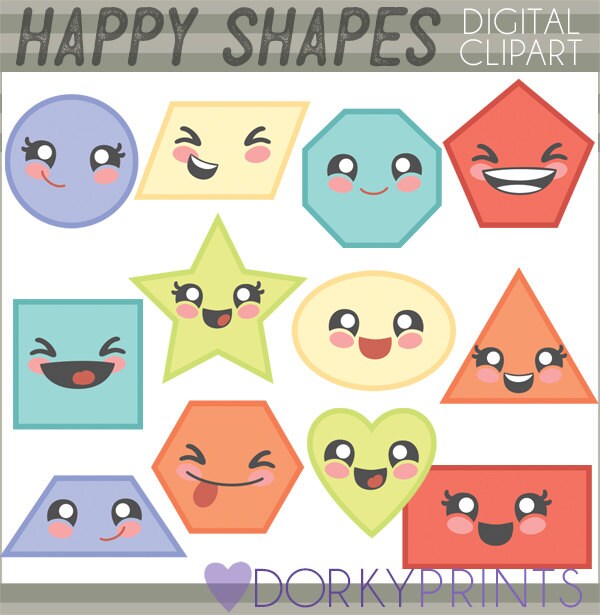 Shapes Clipart personal and Limited Commercial Use Back to | Etsy