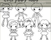 Cute Kids Clipart Set personal and Limited Commercial Cute - Etsy