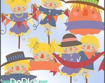 Scarecrow & Friends PNG Clipart Commercial Use Instant - Etsy