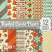 Thanksgiving Paper Pack, Cute Fall and Turkey Digital Scrapbook Paper ...