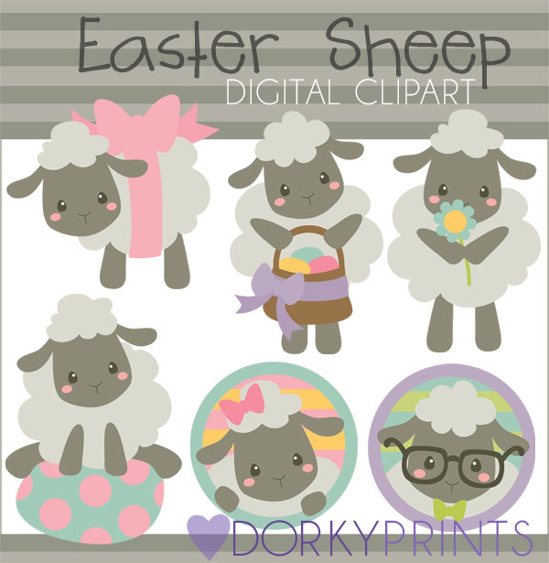 Easter Clipart Spring Sheep -personal and Limited Commercial Use ...