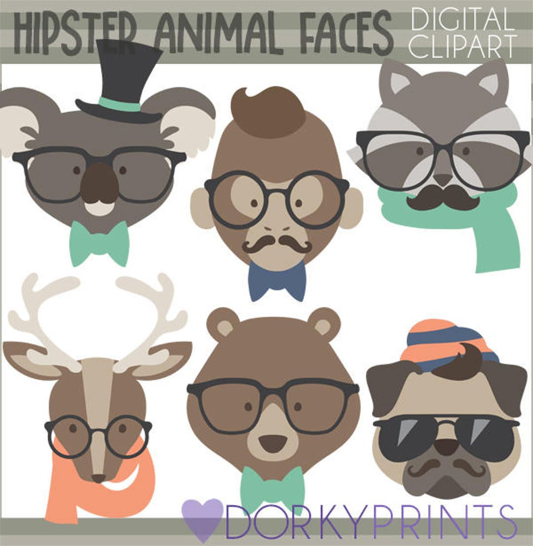 Cute Hipster Clip Art