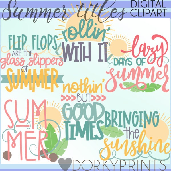Summer Word Art - Etsy