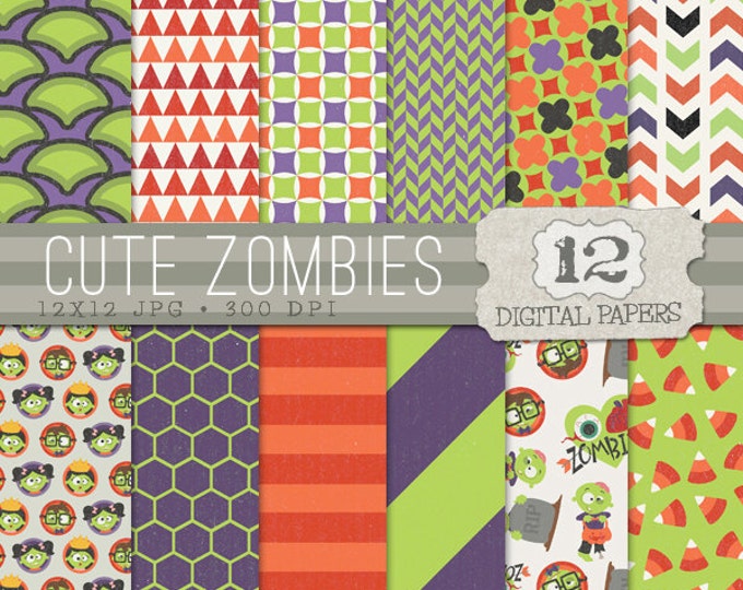 Ragdoll Zombies Halloween Junk Journal / Scrapbook Papers for Personal ...