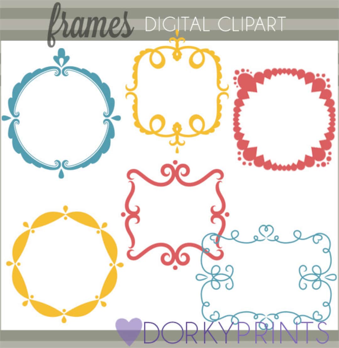 Frames Clipart -personal and Limited Commercial Use- Circle Frame ...