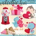 Cute Valentine Clipart Set personal and Limited Commercial Use Monkey ...