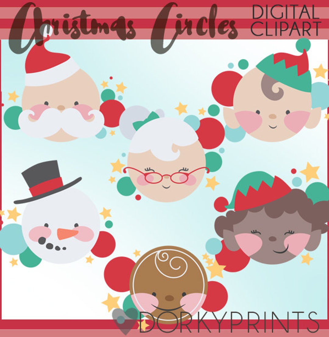 Christmas Clipart Characters -personal and Limited Commercial Use ...