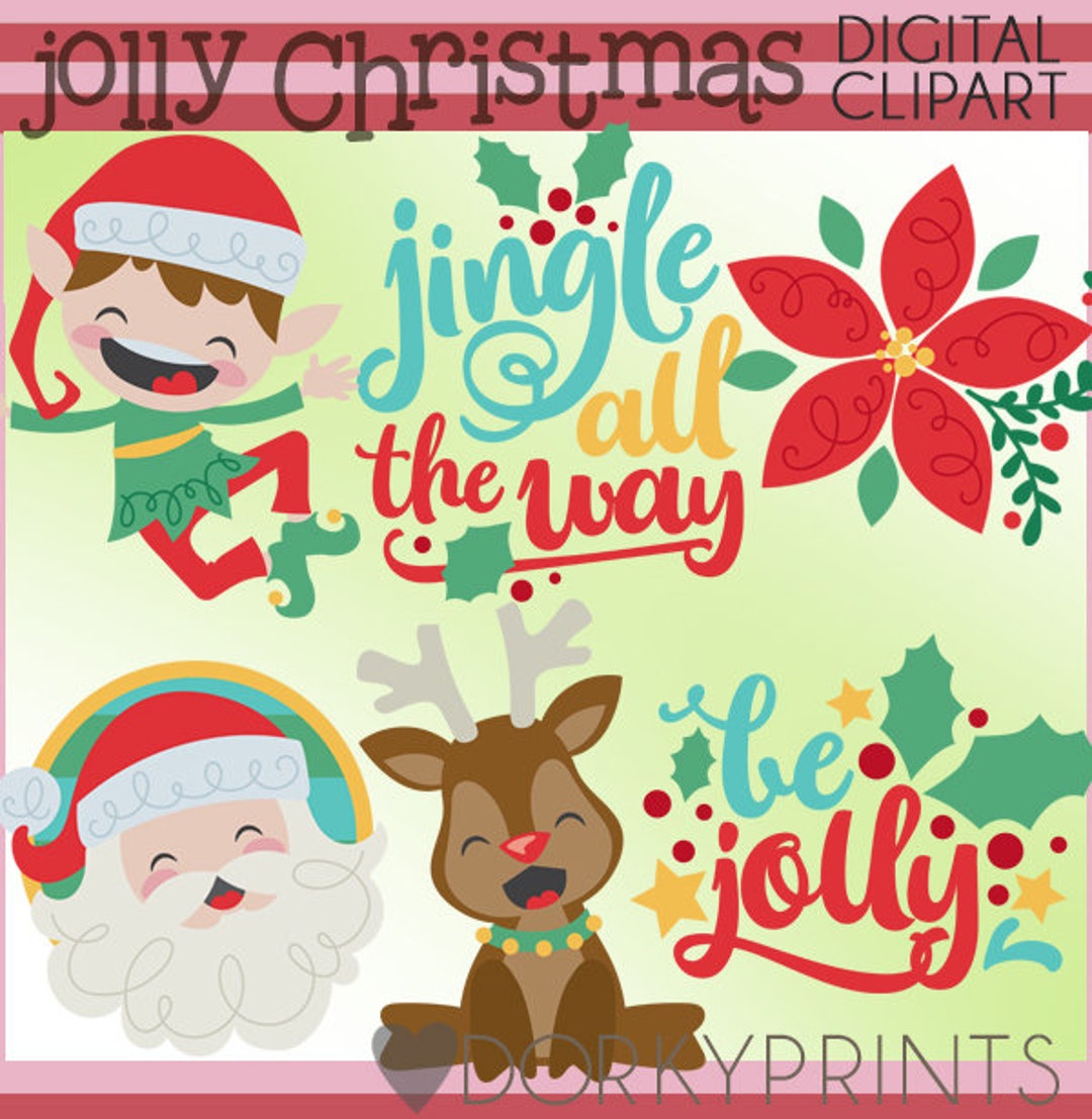 Christmas Clipart -personal and Limited Commercial Use- Santa, Elf ...