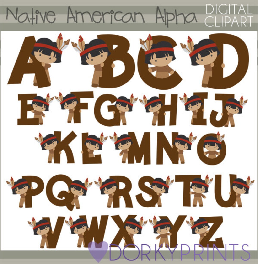 Thanksgiving Alphabet Clipart -personal and Limited Commercial Use ...