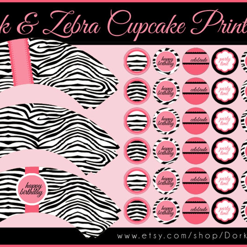 Pink Zebra Party - Etsy