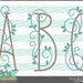 Vines Alphabet Clipart -PNG Art- Instant Download - Numbers, Letters ...