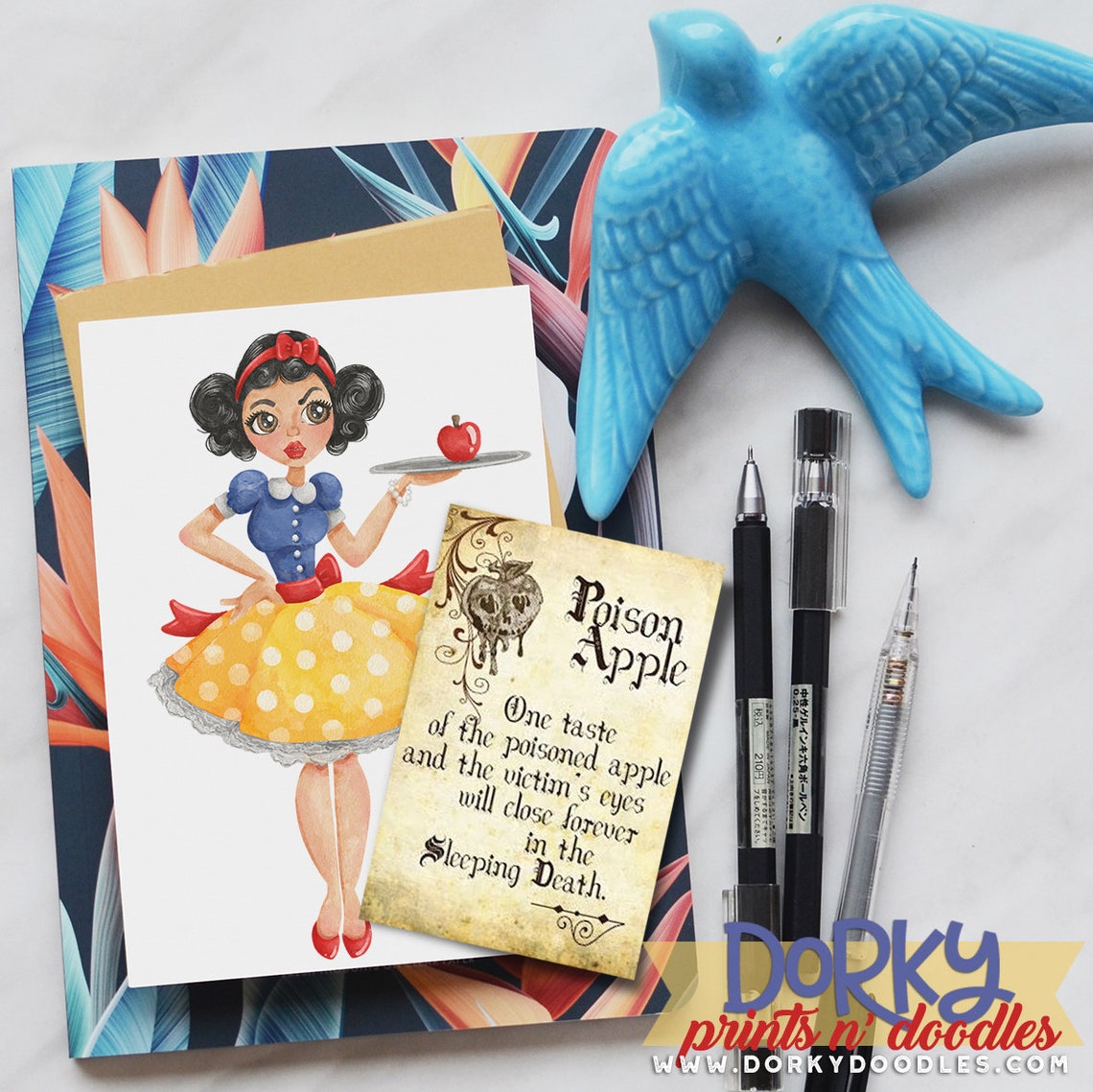 Snow White Watercolor PNG Artwork - Digital File - for Heat Press ...