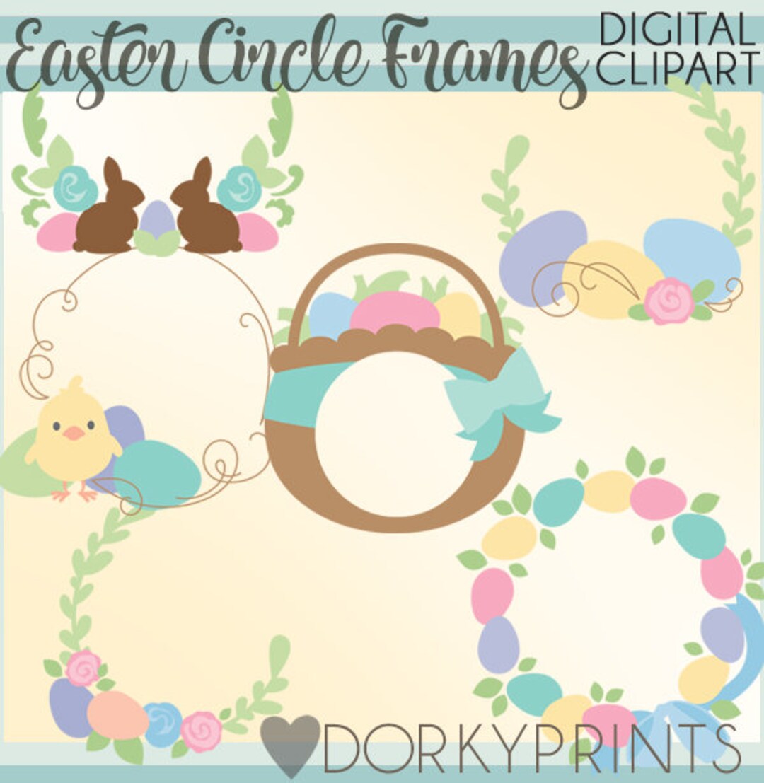 Easter Frames Clipart Set -personal and Limited Commercial Use- Cute ...