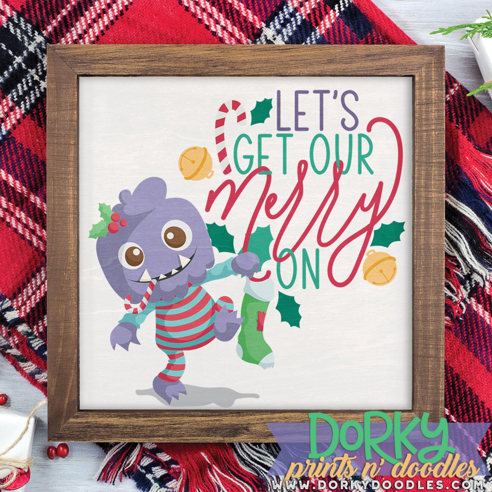 Christmas Monsters Clipart personal and Limited Commercial - Etsy